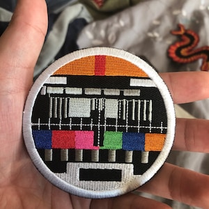 No Signal Television Iron-on Patch Old TV Vintage Badge SABC - Etsy UK