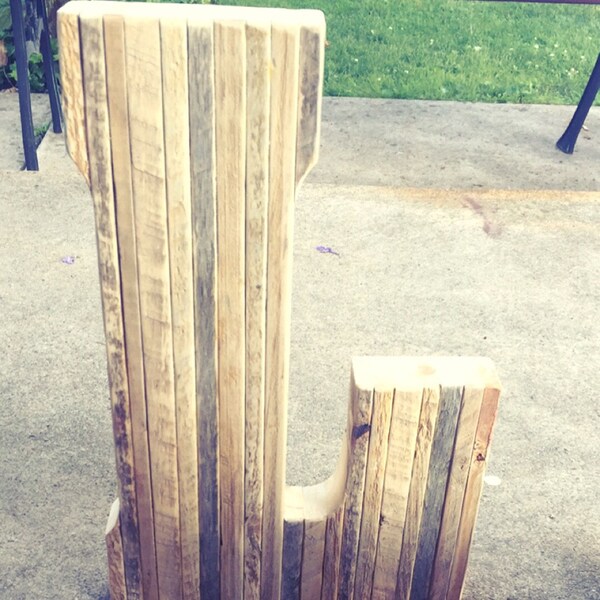 Pallet Letters. A to Z. Rustic Edge Rustic Wedding Decor Personalized ...