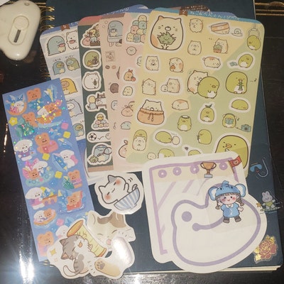 Cute Cartoon Sticker Sheet Bundle Random Mix of Adorable Japanese ...