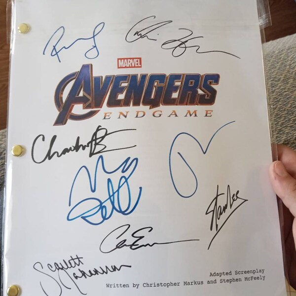 Avengers ENDGAME Movie Script - Etsy