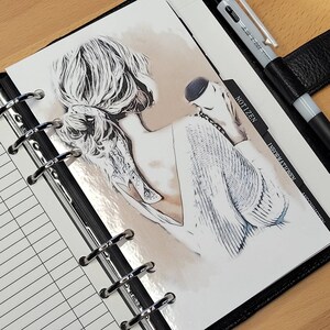 Reading Girl, Printable Planner Dashboard, Multiple Sizes, Bookish Girl ...