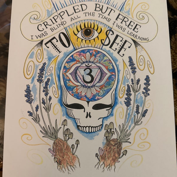 Grateful Dead Ripple Song Lyric Art - Etsy