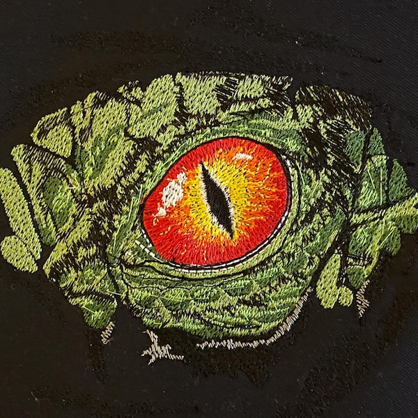 Dragon Eye Machine Embroidery Design, Scary Dragon Eye Embroidery ...