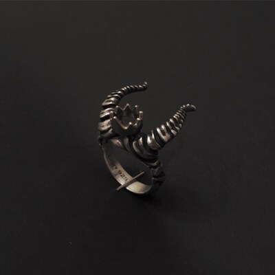 Demon King Ring, 925 Silver and Bronze - Etsy