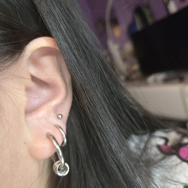 Titanium Leaf Ear Cuffs - Nature Jewelry Cuff Earrings for Her - Women ...