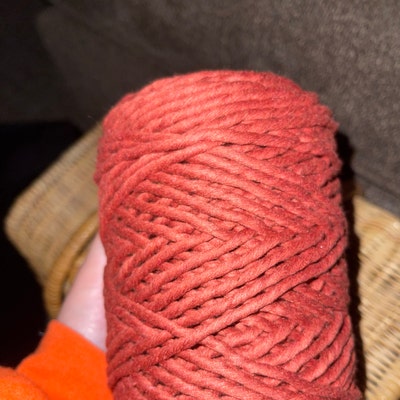 Macrame Cord 5mm FIRE Single Strand Twisted 328 Ft 100m / Recycled ...