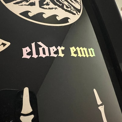 Elder Emo Vinyl Decal Car Window Rearview Mirror Bumper Laptop Sticker ...
