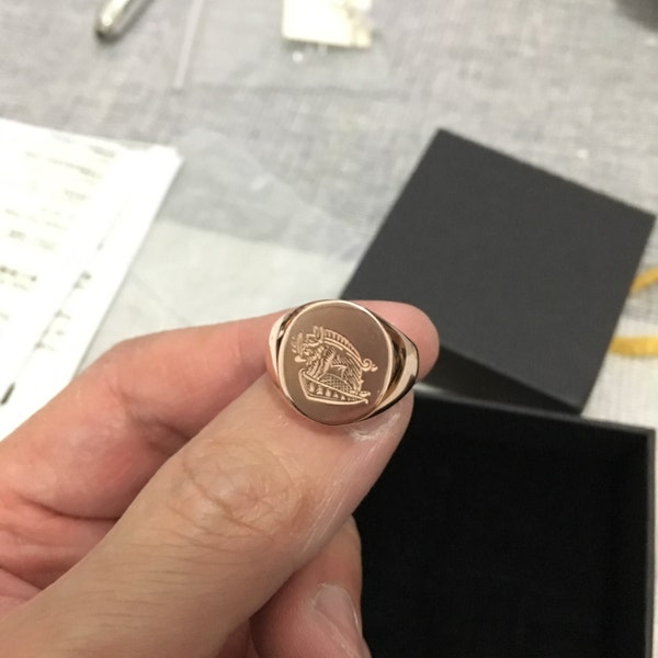 Kingsman Ring / Personalized / Signature / Engraving / Sterling Silver ...