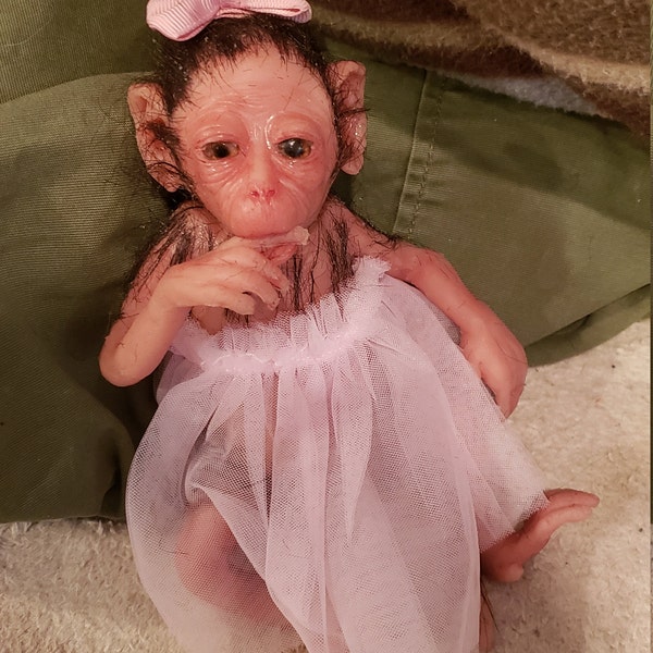 Mini Monkey Capuchin. Silicone - Etsy