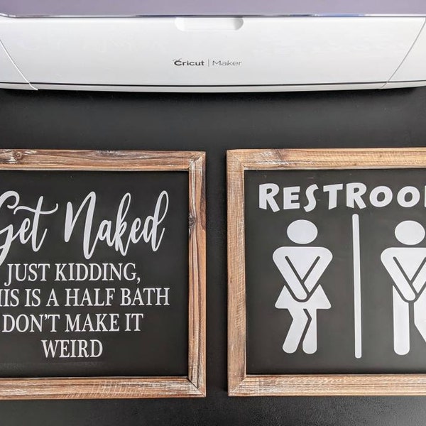 Restroom Sign Svg, Bathroom Sign Svg, Vector Cut File for Cricut ...