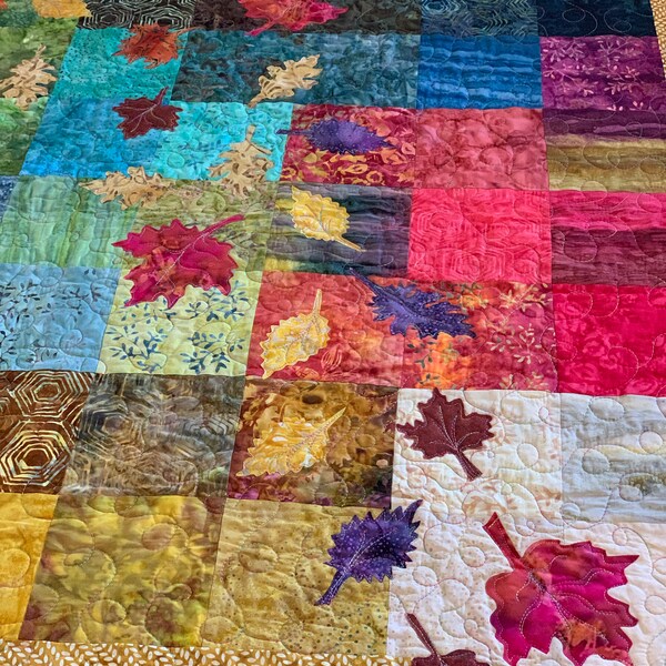 PDF Download PATTERN Crazy Eights Quilt Flower Scrappy Fabrics Black ...