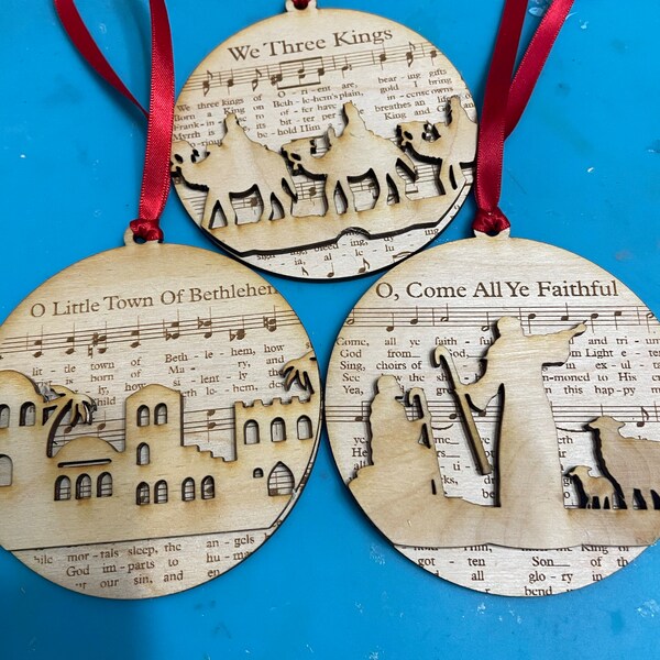 Christmas Nativity Ornament Bundle SVG, Nativity Svg, Christmas ...