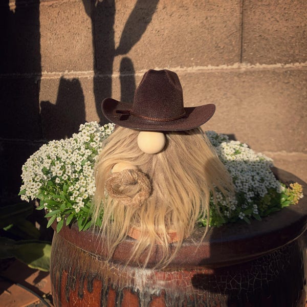 Cowboy Gnome, Roping Gnome, Outdoor Gnome, Rodeo Gnome - Etsy