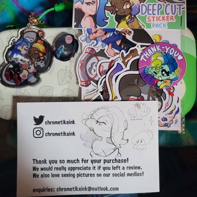 Splatoon Deep Cut Sticker Pack Shiver Frye Big Man - Etsy