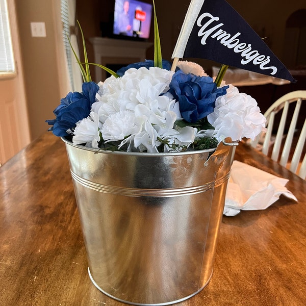 CUSTOM Mini Pennant | Small Felt Pennant on a Stick | Personalized ...