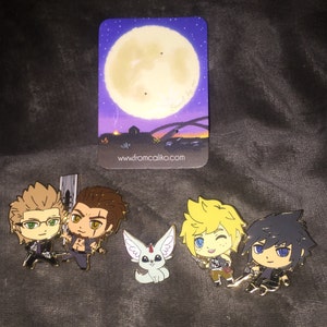 Final Fantasy XV FFXV Enamel Pins Noctis Ignis Prompto Gladiolus ...