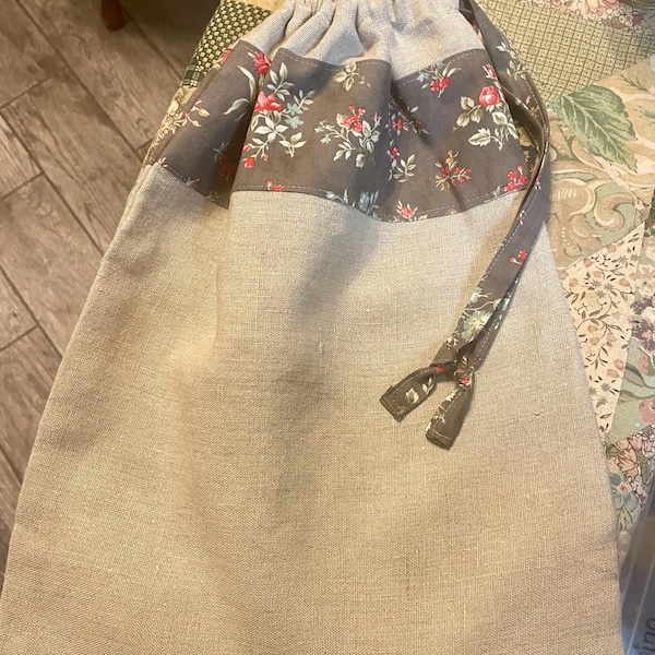 PDF Pattern for Drawstring Bags, Sewing Pattern and Tutorial for Linen ...