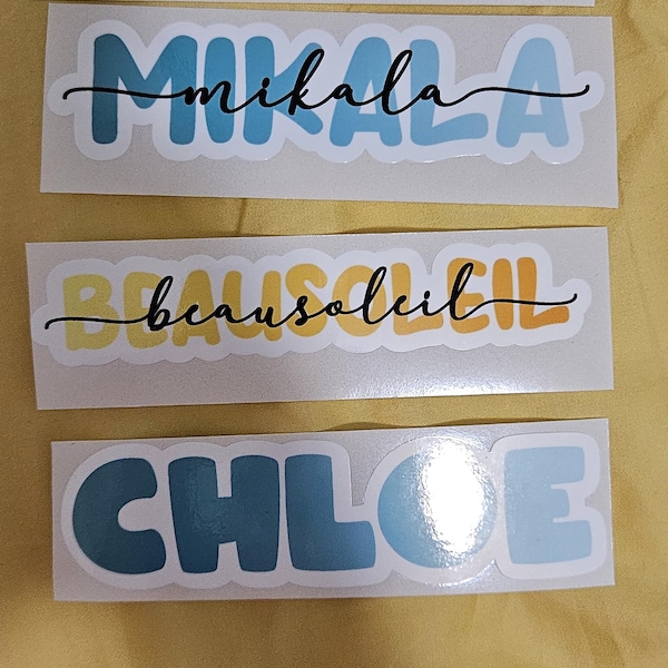 Kid Name Custom Stickers, Personalized Stickers, Waterproof Stickers ...