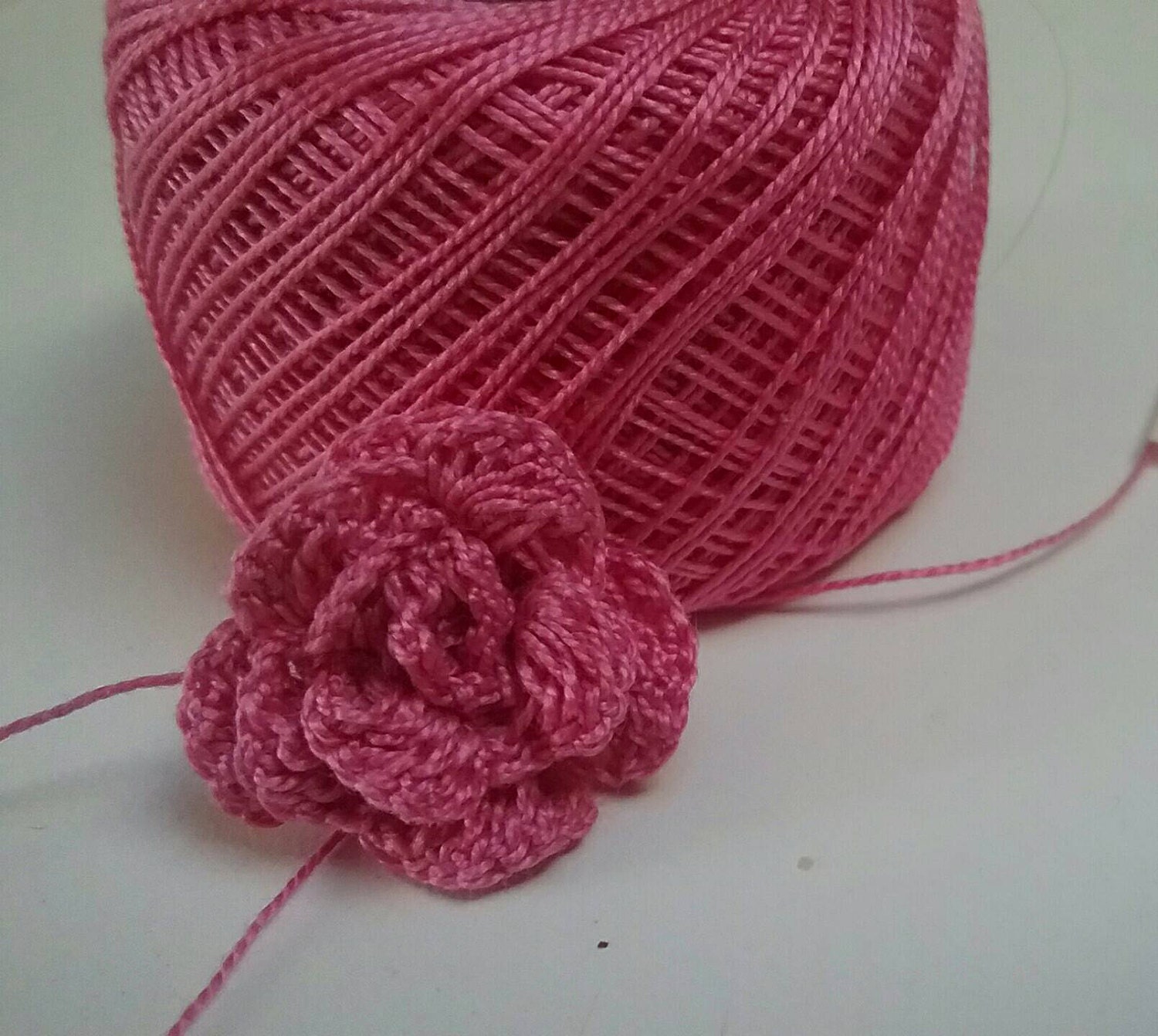 Crochet Mini Rose Pattern by Happy Patty Crochet