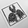 Vampire Bat Linocut Print From My 'horror High' - Etsy UK
