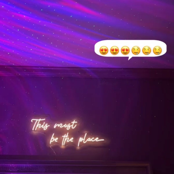 This Must Be the Place Neon Sign,this Must Be the Place Led Sign,quote ...