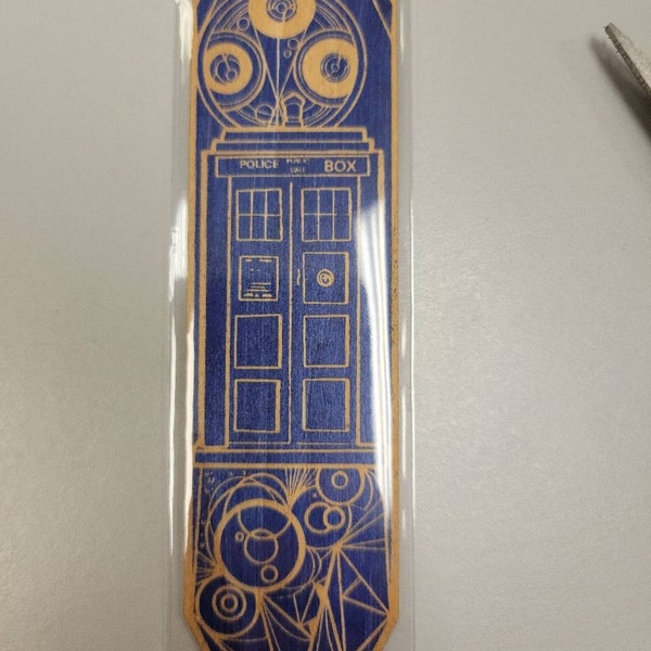The Dr. Wooden Bookmark | Sci-fi Fantasy Bookmark | Time Lord Woodmark ...