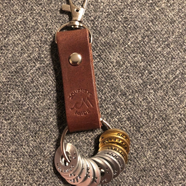 Travel Keychain & Country Tokens, Gifts for a Traveler, Traveller ...