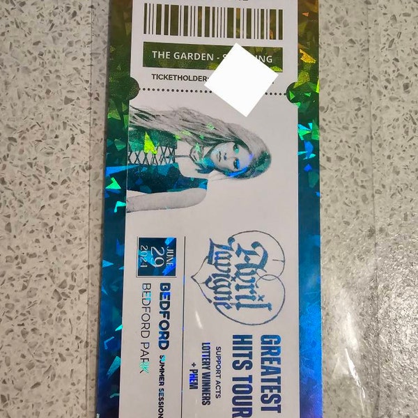 Personalised Foil Concert Tickets for Any Artist or Band - Oasis ...