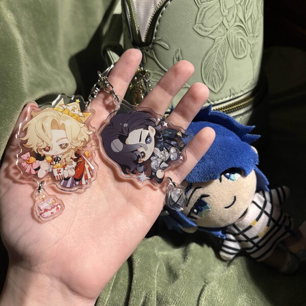 Honkai Star Rail Acrylic Keychain With Sakura Clasp -4 Characters Robin ...