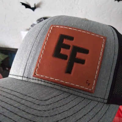 Custom Cattle Brand Caps Cattle Ranch, Custom Hat, Leather Hat Patch ...
