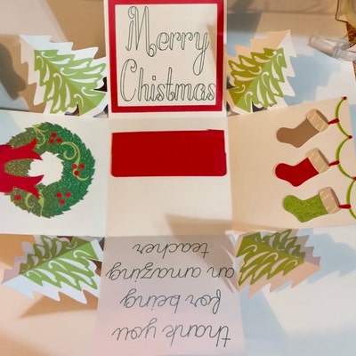 SVG Cut File Card/centre Step Card/step Card Template/svg Cards/folding ...