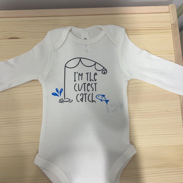 I'm the Cutest Catch SVG Fishing Baby Svg Fishing Onesie for Babies ...