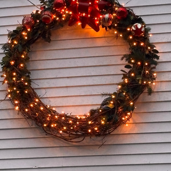 Large Wreath Frame, Wreath Base, Christmas Wreath Hoop, Holiday Hoop ...