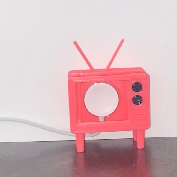 Mini TV Apple Watch Charging Station, Valentines, Personalized Man Gift ...