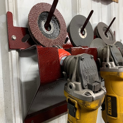 4.5 Angle Grinder Holder Rack, DXF Files for Plasma, Garage, Workshop ...