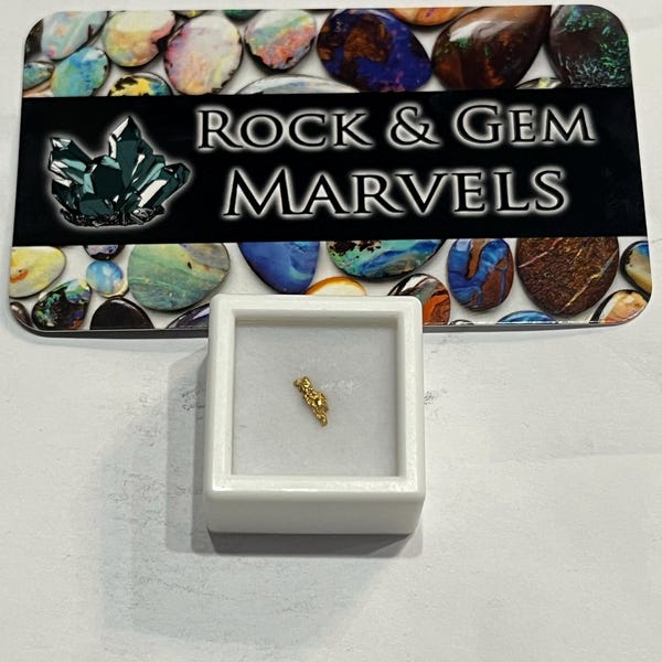 Natural California Gold Nugget / Micro Size 0.823 Grams / Gold Crystal ...