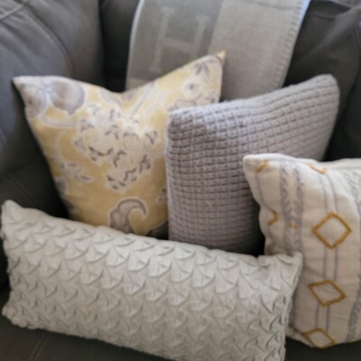 Luxury Elegant Champagne Cushion Cover, Luxury Textured Pillow Cover ...