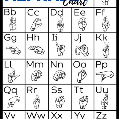 ASL Font TTF File Type Asl Letters & Numbers ILY Signs Type in American ...