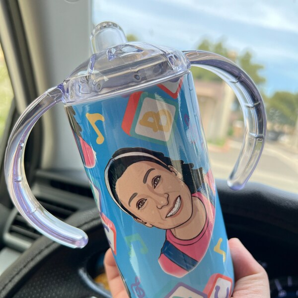 Ms. Rachel Pink and Blue Available Sippy Cup Lid and Straw Included Miss Rachel Hop Little ...