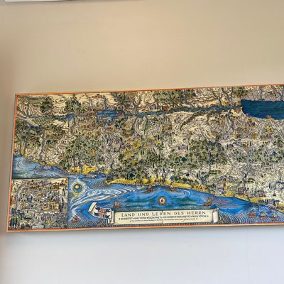 Mediterranean Sea Map Download Vintage Print Mediterranean Lands Map ...