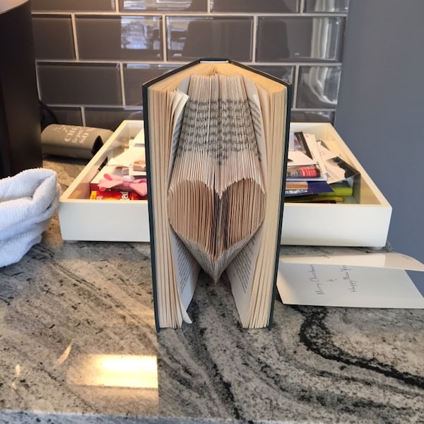 Book Folding Pattern - Heart - Suitable for Beginners - Free Tutorial ...