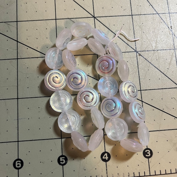 13mm Snail Shell Bead - Czech Glass Beads - Various Colors - Qty 24 - Etsy