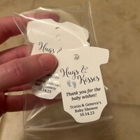 Hugs and Kisses Baby Shower Tags, Hugs and Kisses Thank You for the ...