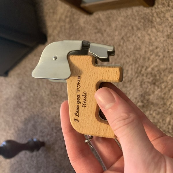 Personalized Elephant Corkscrew - Custom Corkscrew - Wood Corkscrew ...