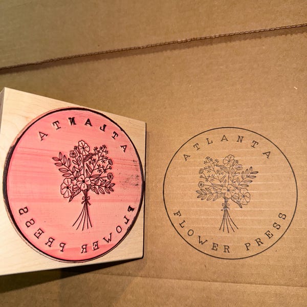 Custom Seed Packet Stamp | Wildflower Seed Stamp | Seed Labeling Stamp ...