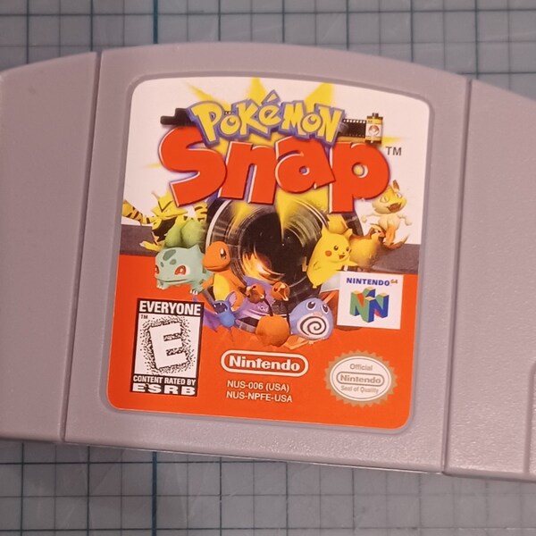 N64 Pokemon Snap Replacement Label Decal Glossy Finish Sticker Choose ...