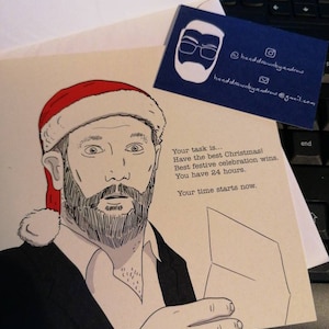 Alex Horne Taskmaster Christmas Card - Etsy UK