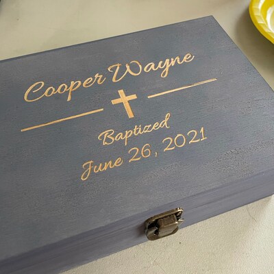 Baptism Gift, Baptism Memory Box, Keepsake Box, Baptism Gift for Boy ...