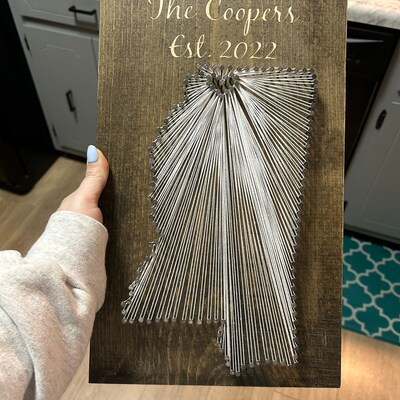 Arizona String Art, Custom Arizona Decor, Arizona Map, Arizona Print ...