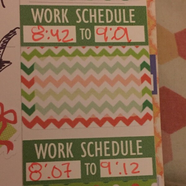 Planner Stickers Work Schedule Stickers - Etsy